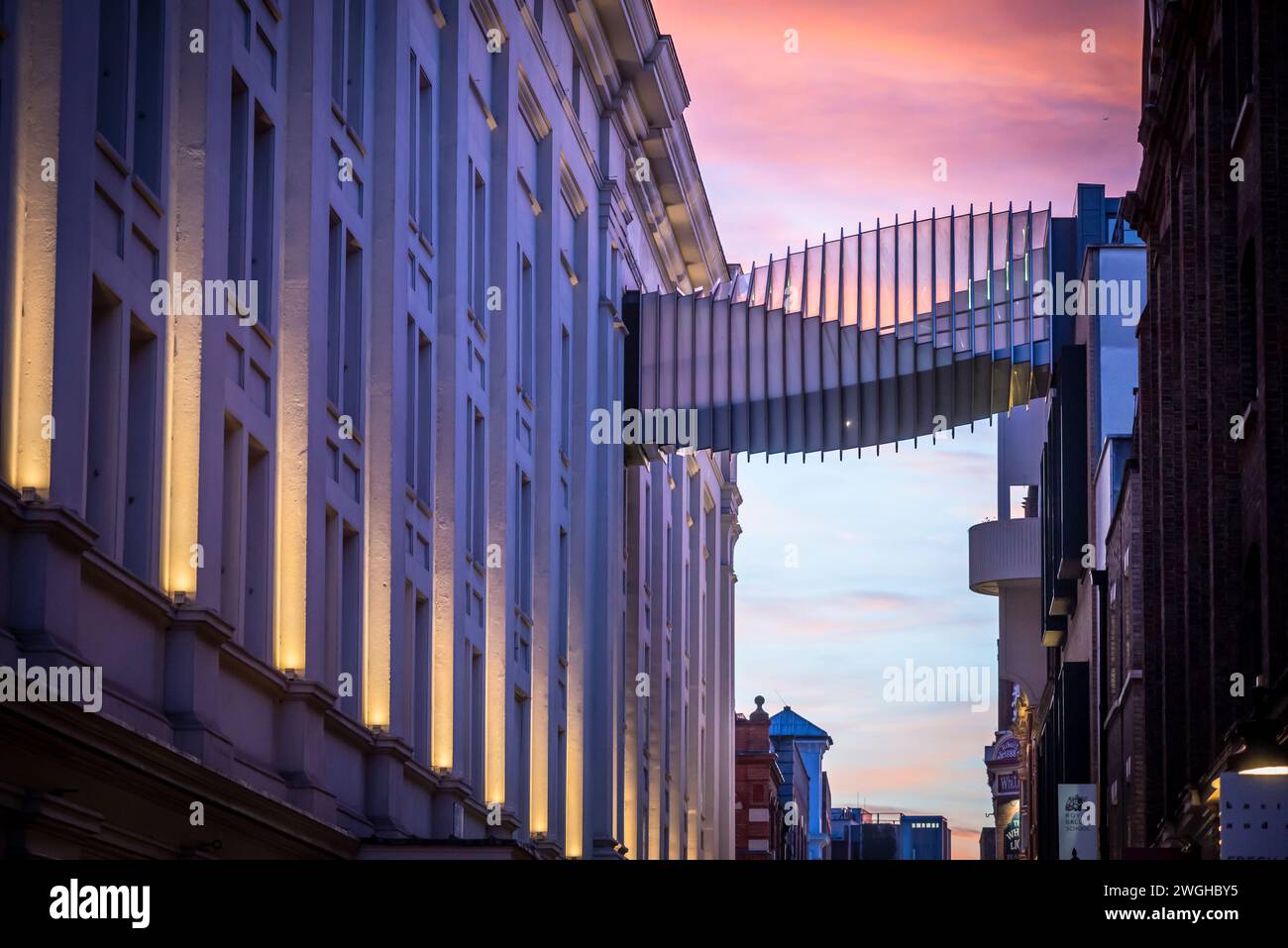 The Bridge of Aspiration above Floral Street connecting the Royal ...