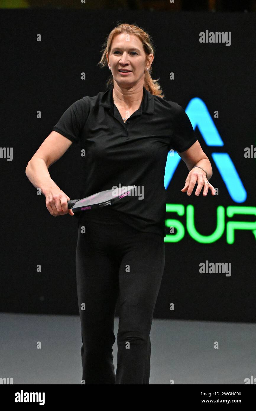 Hollywood FL, USA. 04th Feb, 2024. Steffi Graff plays during The ...