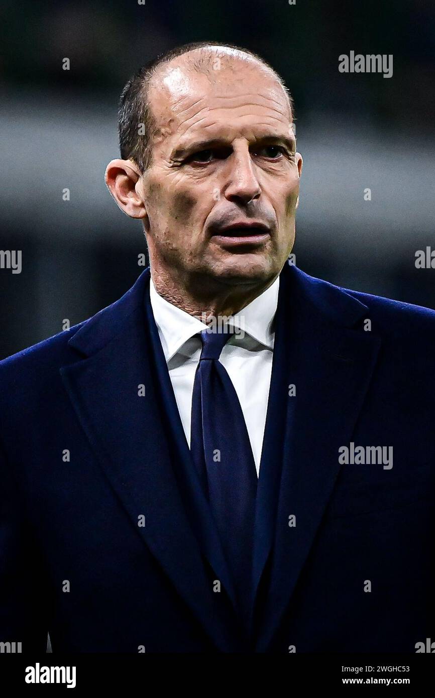 Juventus' Italian coach Massimiliano Allegri during the Italian Serie A ...