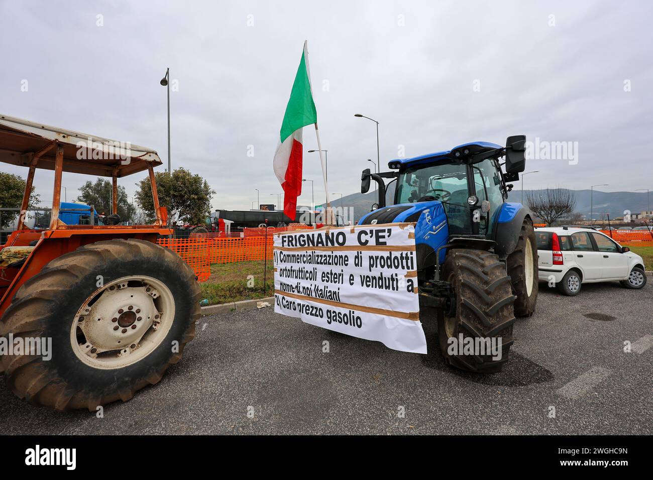 Farmers tractors during the demonstration to protest against the "Green ...