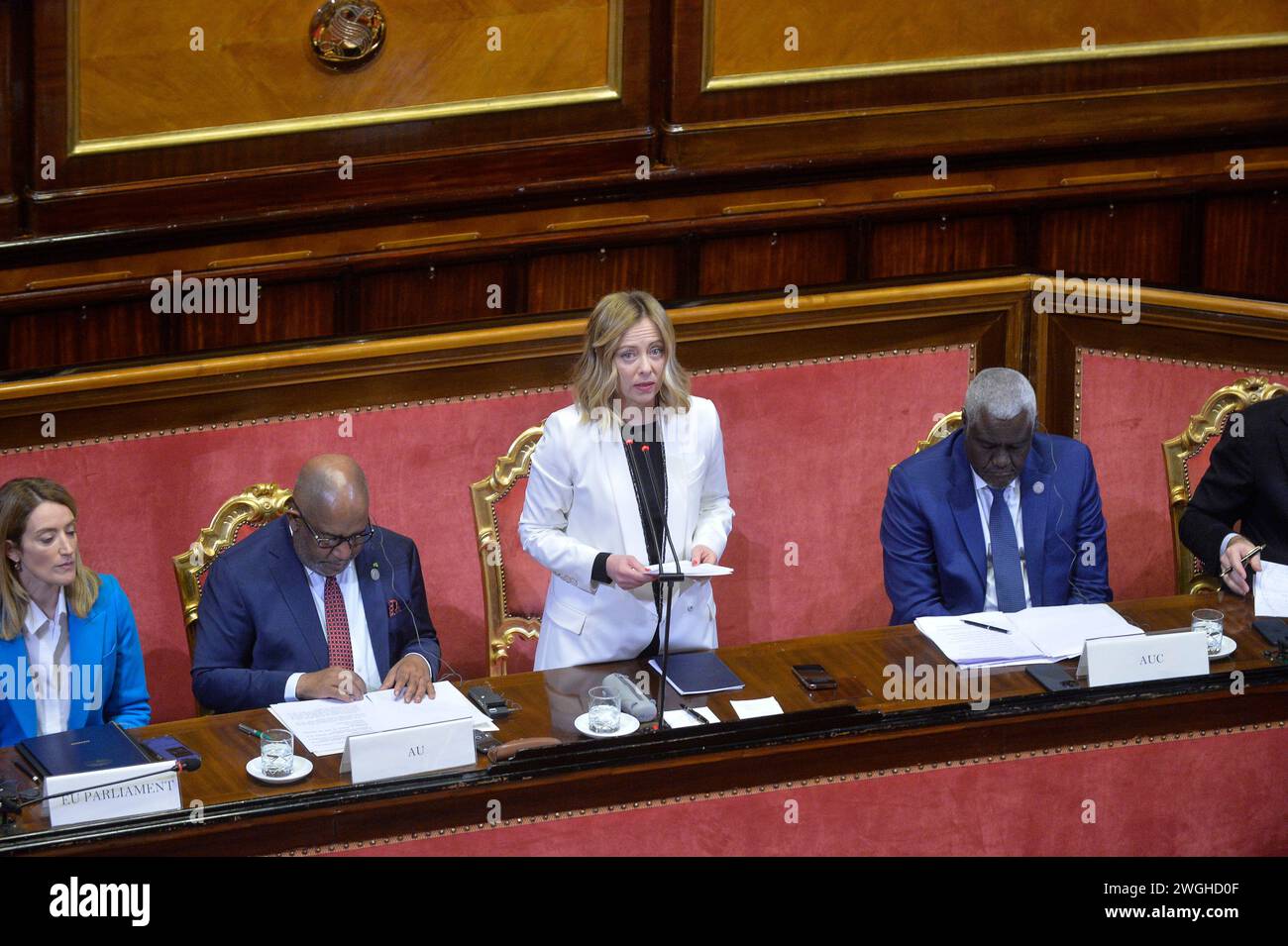 Italy, Rome, January 29, 2024 : Summit Italy Africa 'ItaliAfrica A ...