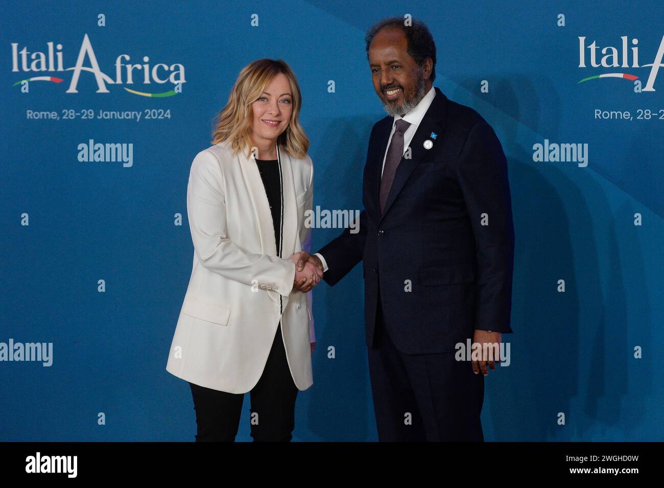 Italy, Rome, January 29, 2024 : Summit Italy Africa 'ItaliAfrica A ...