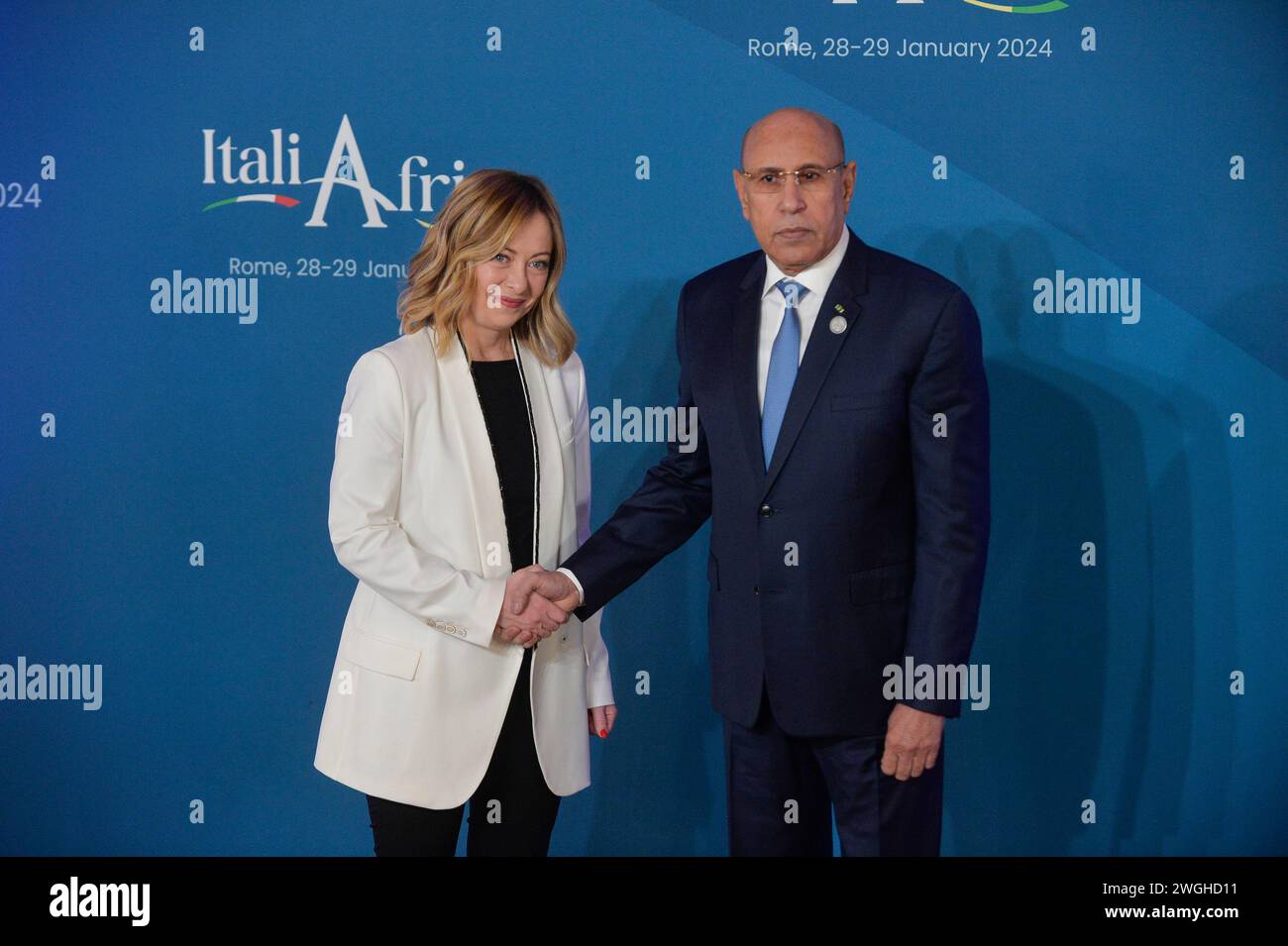 Italy, Rome, January 29, 2024 : Summit Italy Africa 'ItaliAfrica A ...
