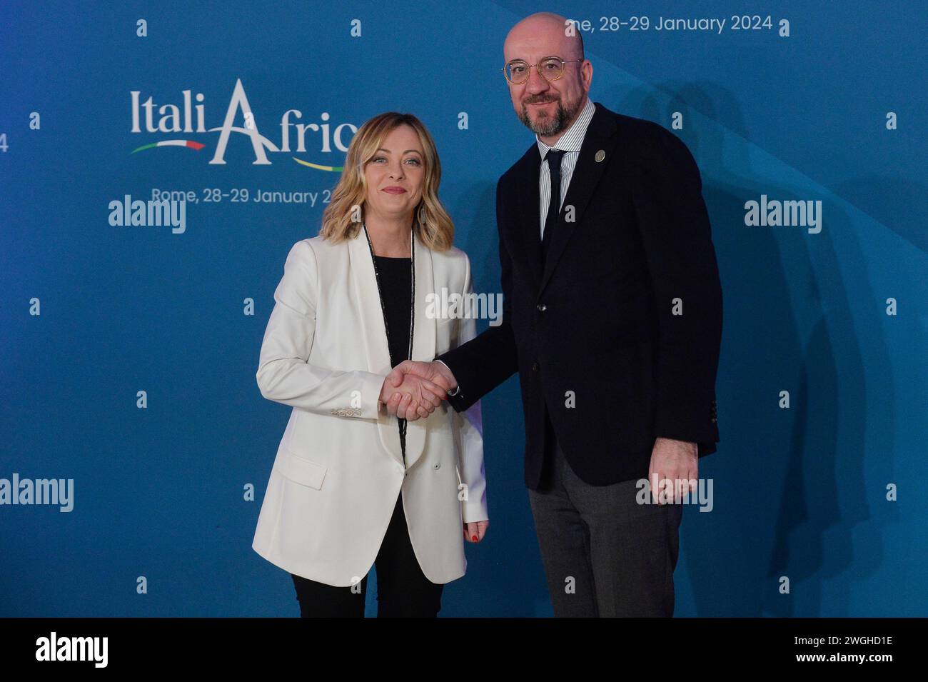 Italy, Rome, January 29, 2024 : Summit Italy Africa 'ItaliAfrica A ...