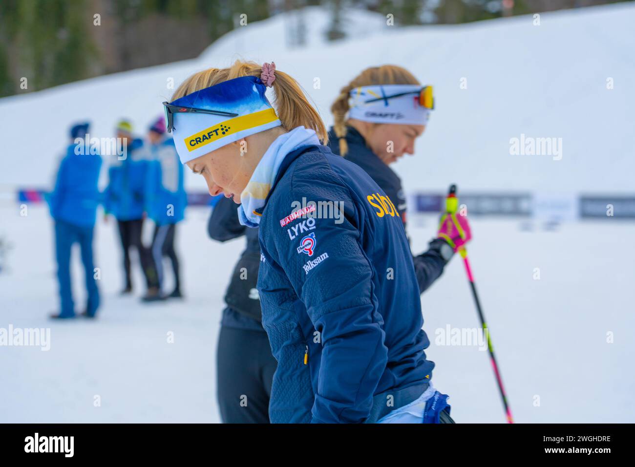 Planica, Slovenien. 04th Feb, 2024. 240204 Sveriges Märta Rosenberg och ...