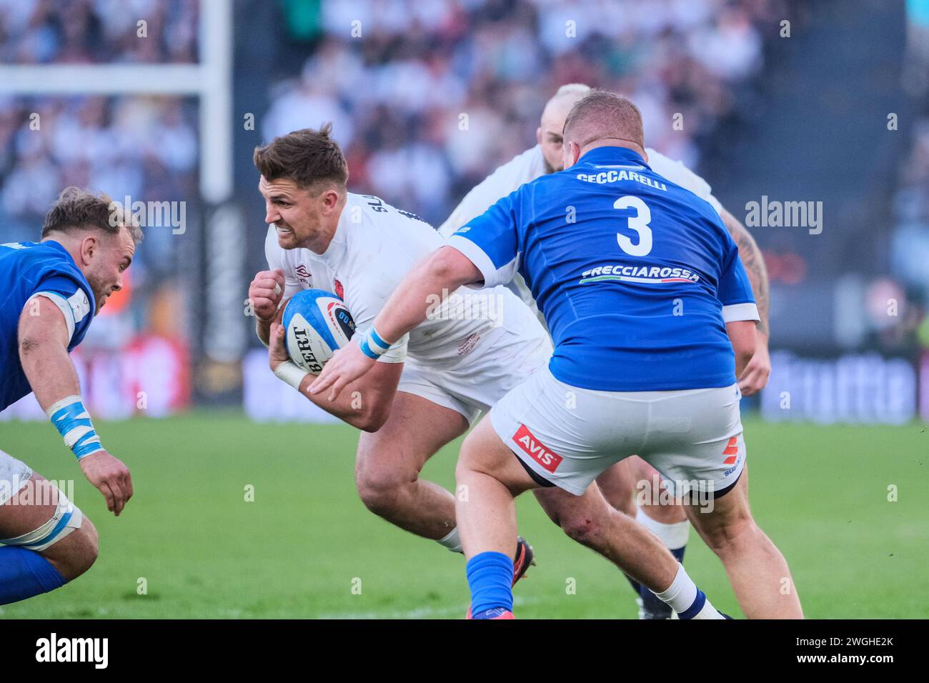 Henry Slade of England in action during the Guinness Men's Six Nations ...