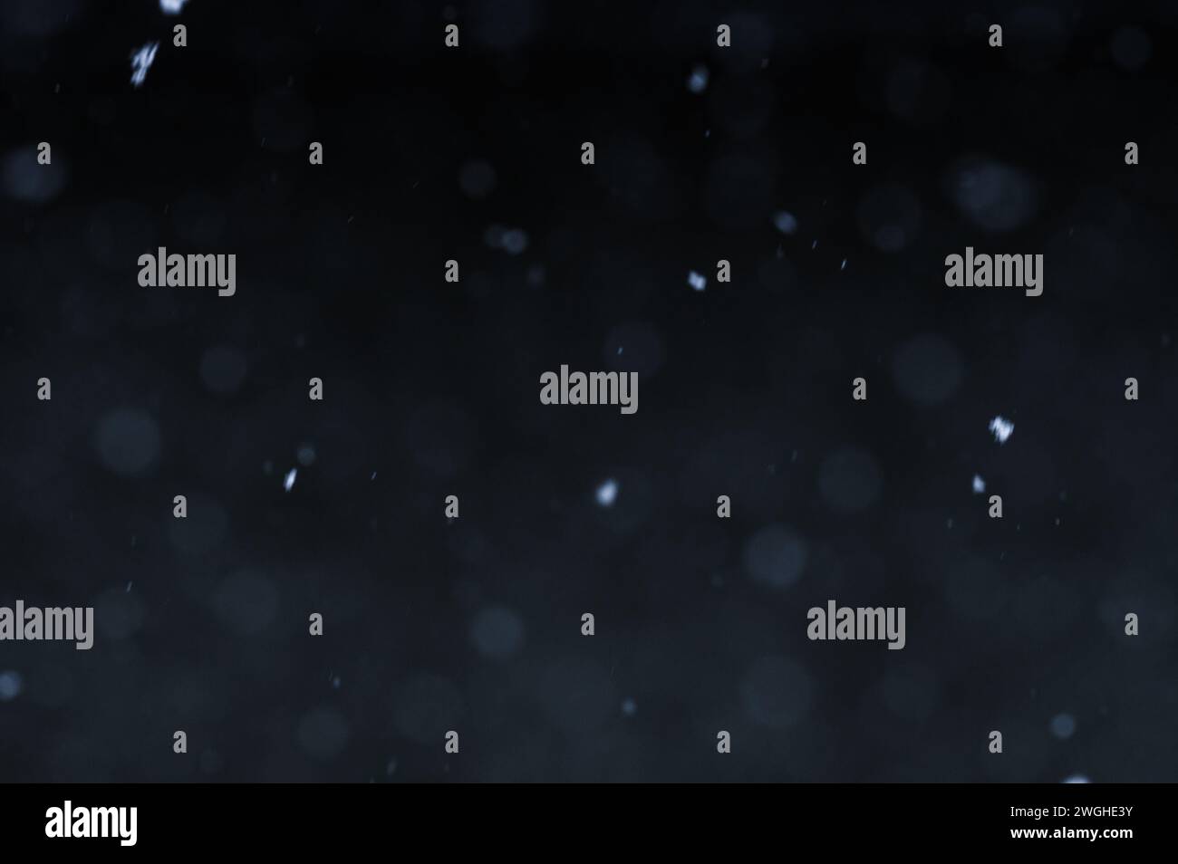 Falling snowflakes on night sky background, isolated for post ...