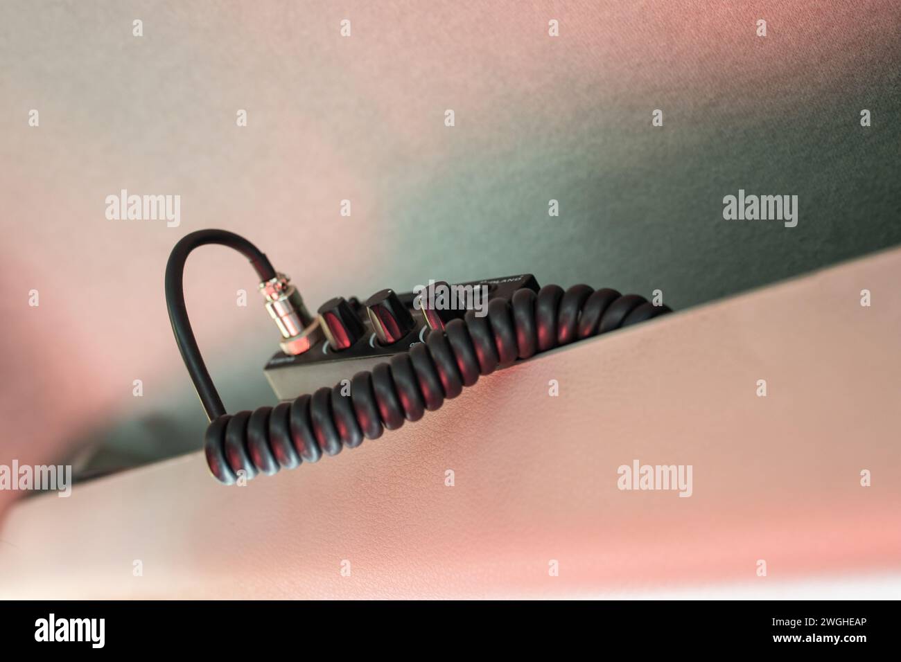 Station device in a car hidden, soft focus Stock Photo - Alamy