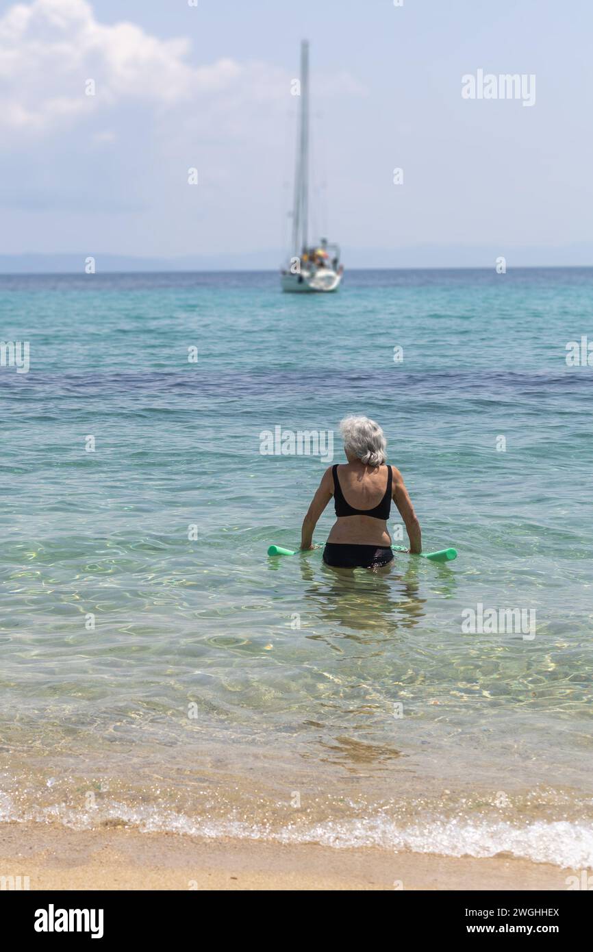 Old lady bikini hi-res stock photography and images - Alamy
