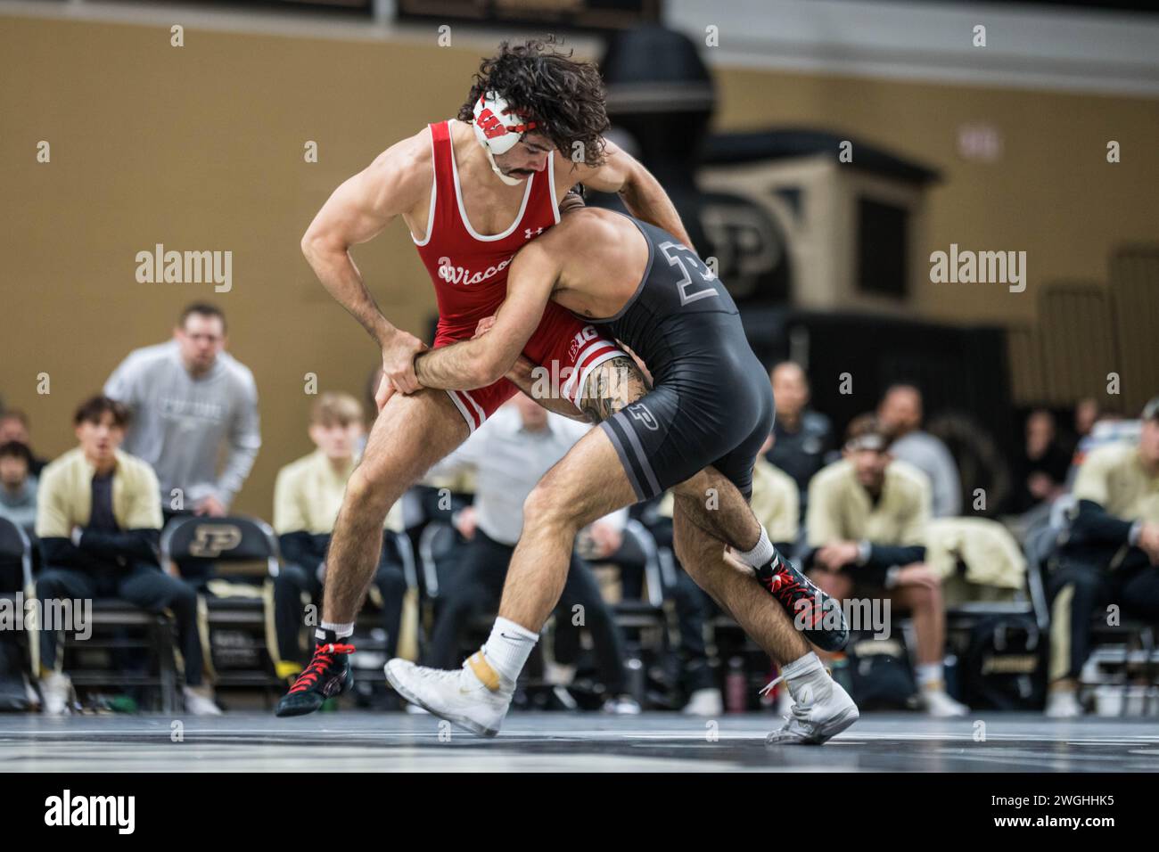 West Lafayette, Indiana, USA. 4th Feb, 2024. MARCOS POLANCO of Purdue ...