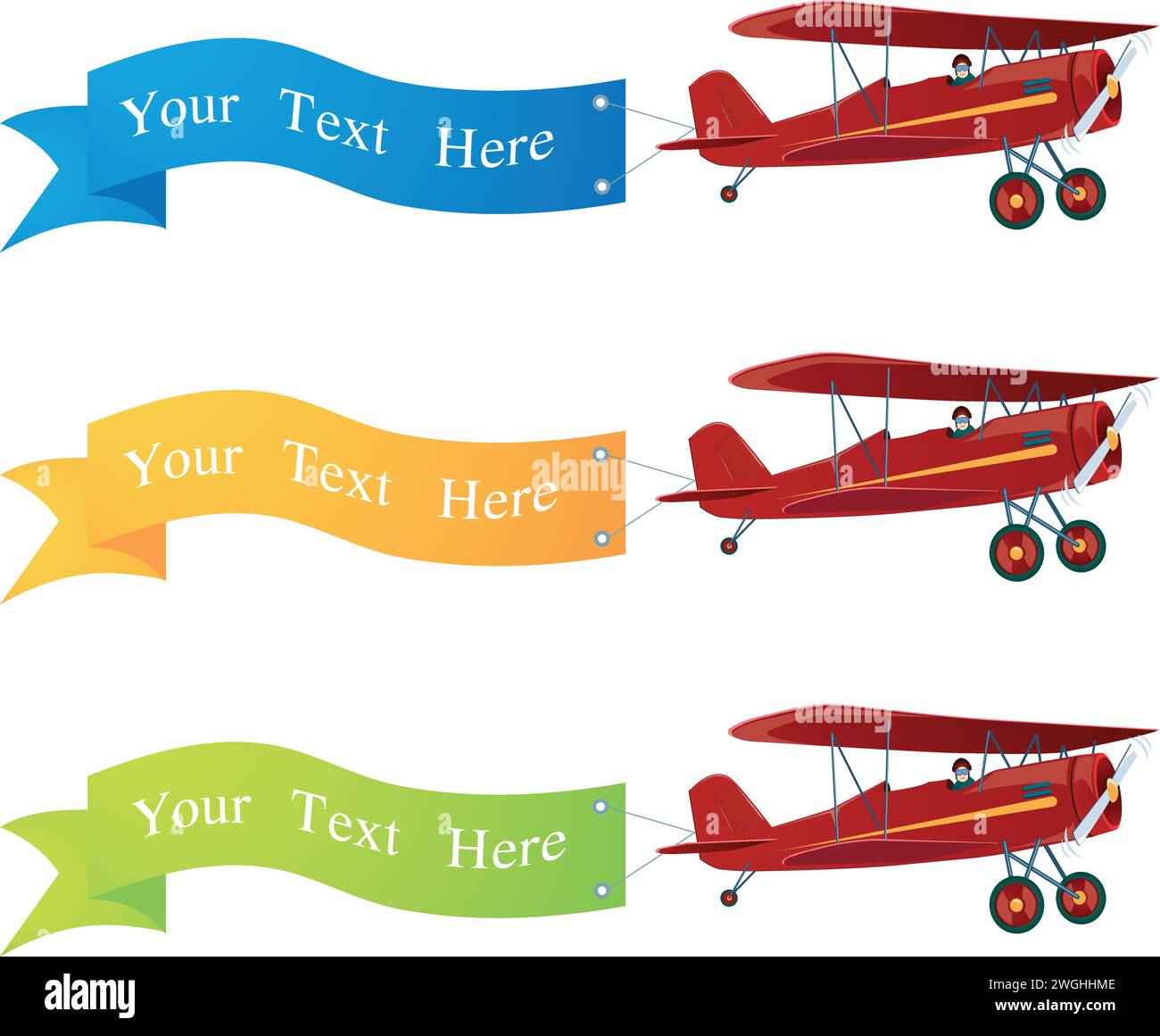 Cartoon airplane poster hi-res stock photography and images - Alamy