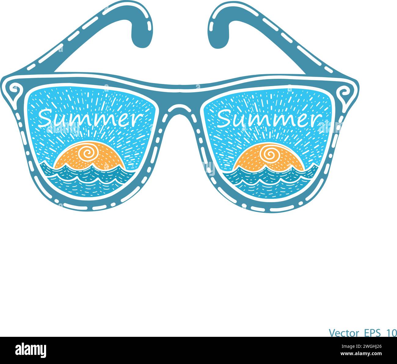 Summer vision Stock Vector Images - Alamy