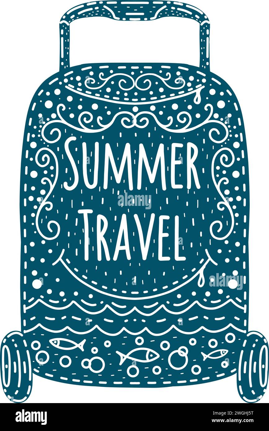 Travel concept suitcase tourist Stock Vector Images - Alamy