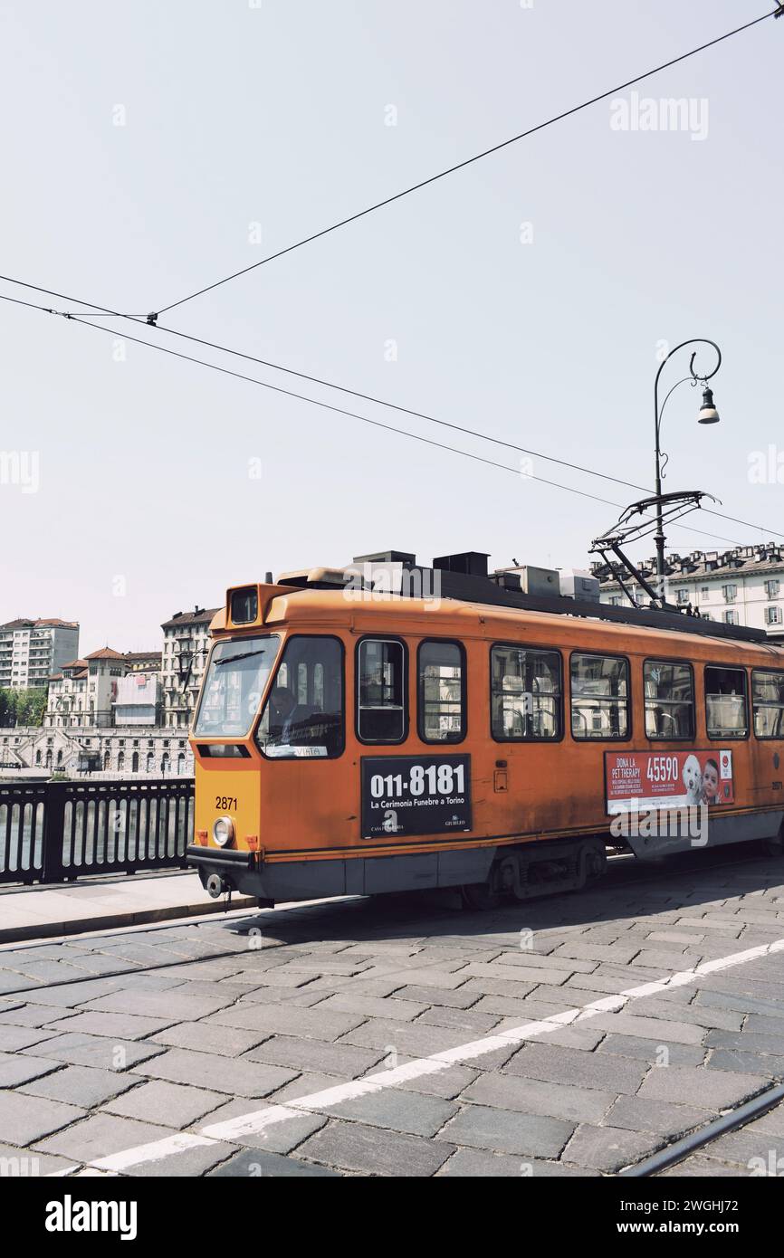 Old historical tram crossing hi-res stock photography and images - Alamy