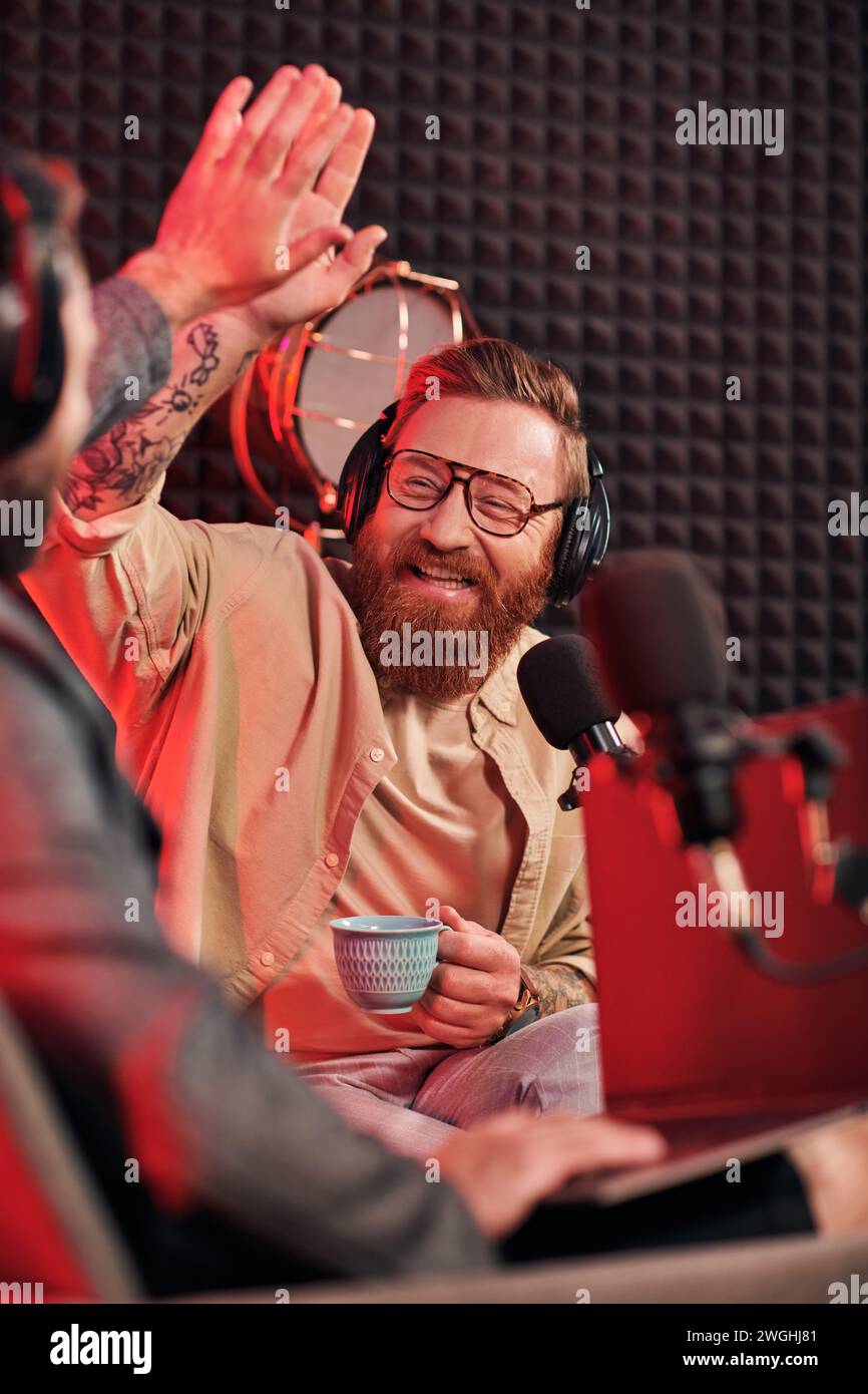 Blurred presenter hi-res stock photography and images - Alamy