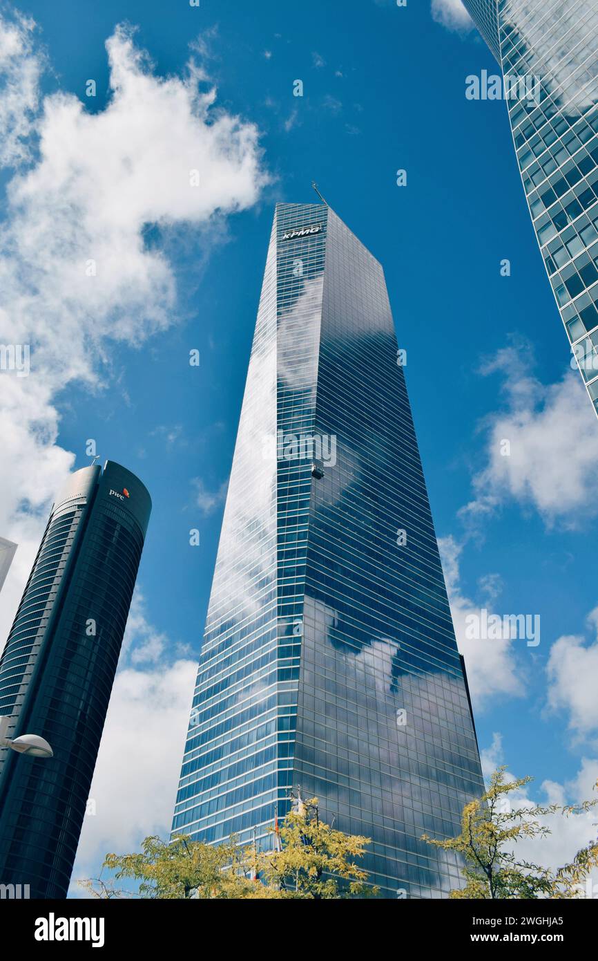 office buildings in Madrid in Spain on September 23, 2021 Stock Photo ...