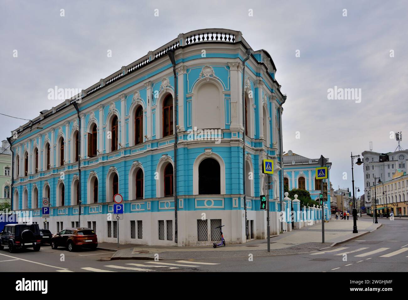 Moscow, the former Saltykov - Chertkov estate on Myasnitskaya Street ...