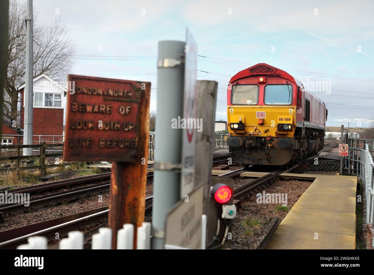 Class 66 loco hi-res stock photography and images - Alamy