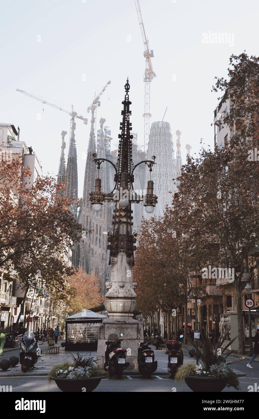 Gaudi sagrada familia details exterior hi-res stock photography and ...