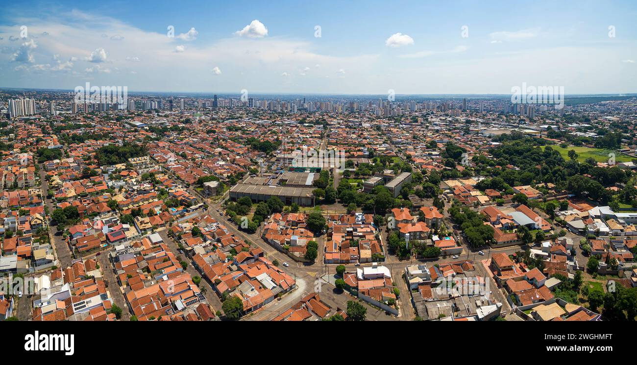 Aerial view of Campo Grande - MS, the capital of Mato Grosso do Sul ...