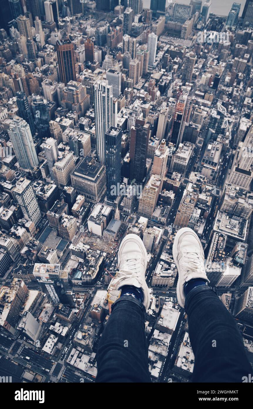 Flying in helicopter over edge hi-res stock photography and images - Alamy