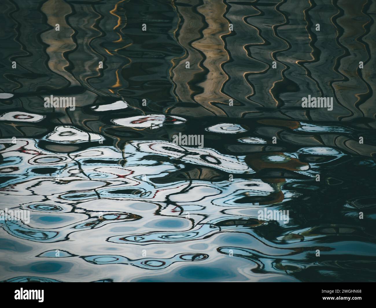 abstract reflection in the water surface Stock Photo - Alamy