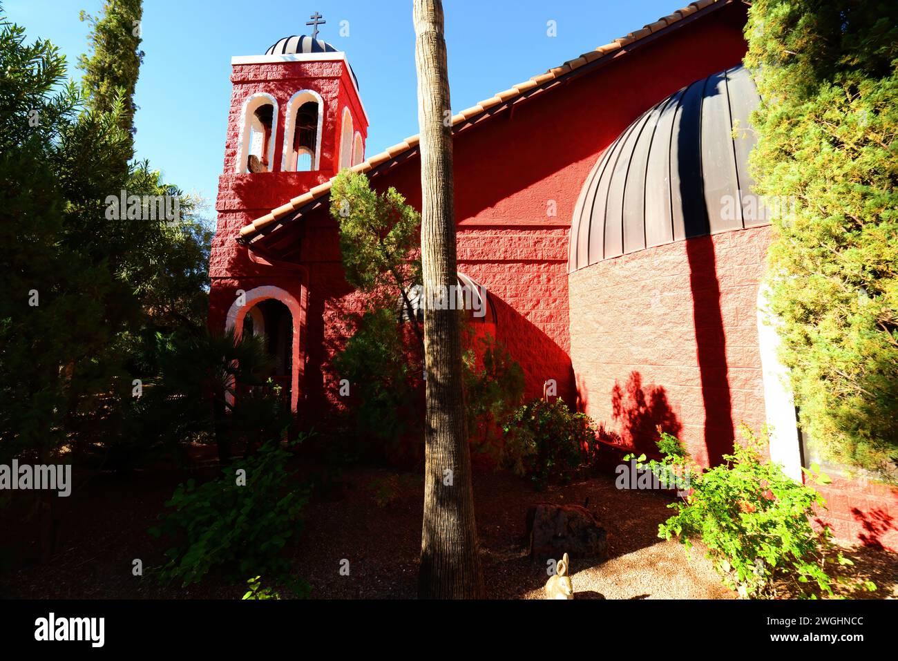 Greek orthodox chapel at St. Anthony's monastery in Arizona Stock Photo ...