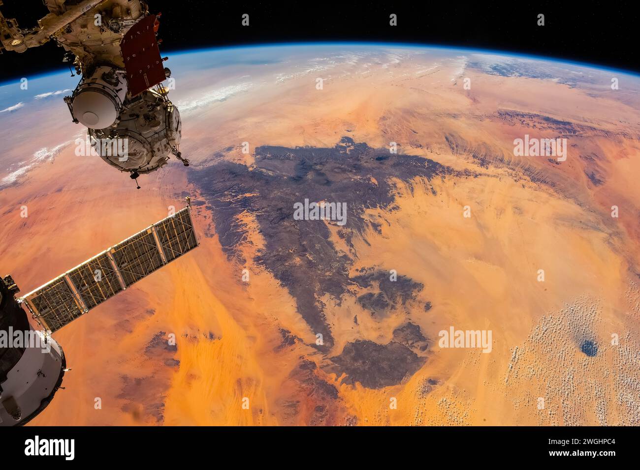 Desert land features beauty, Libya Stock Photo - Alamy