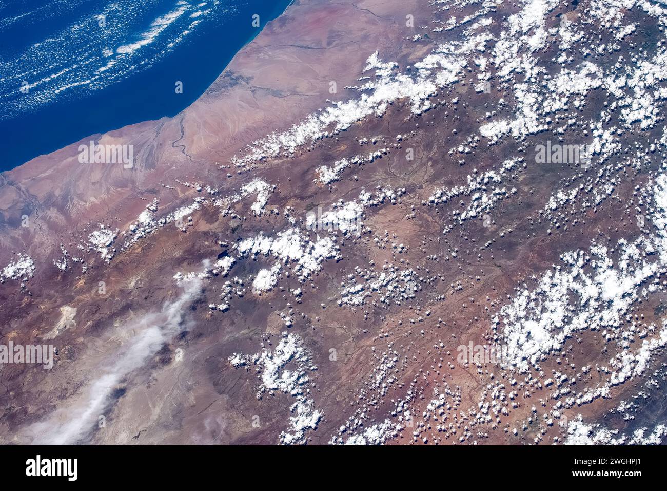 Land feature and coastline in Bolivia Stock Photo - Alamy
