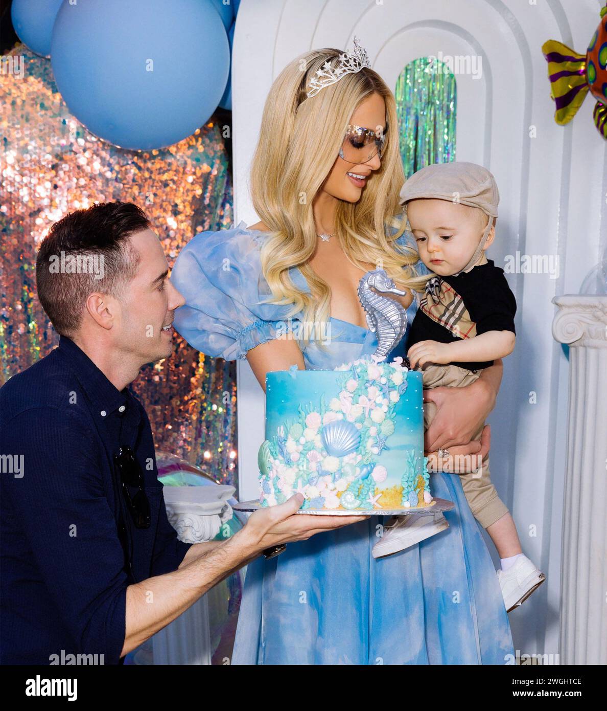Paris Hilton and Carter Reum celebrate their son Phoenix's first ...