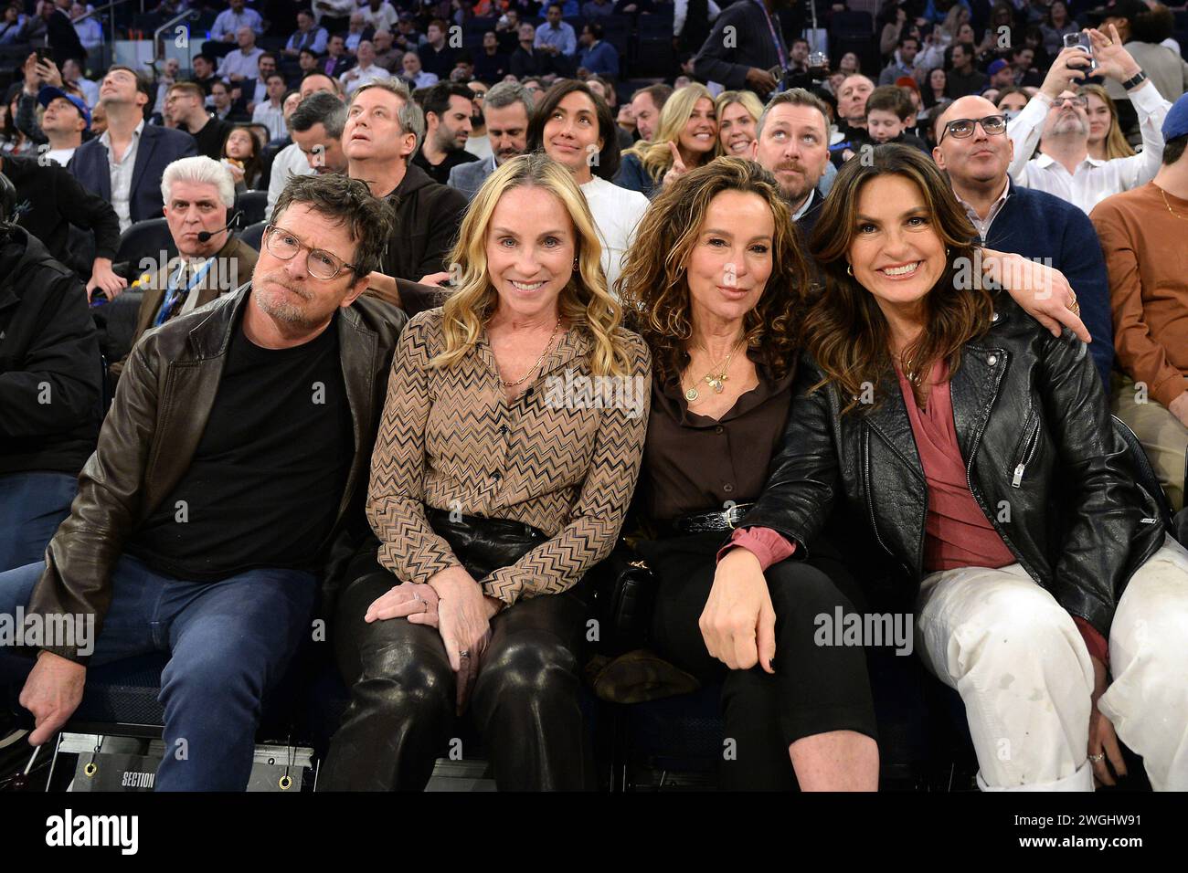 Celebrities watch the visiting Utah Jazz lose to the home town New York ...