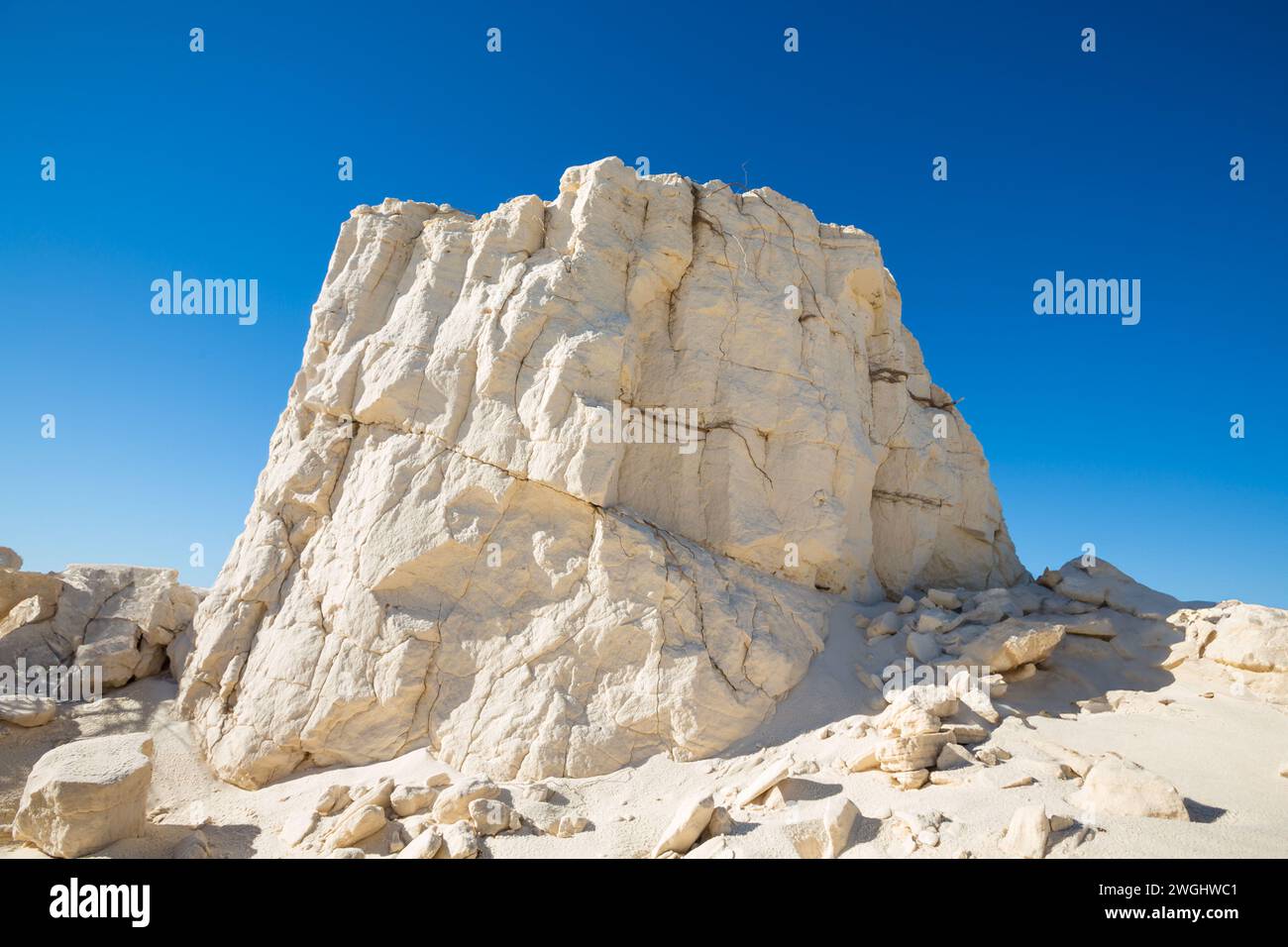 gypsum deposits in the US gypsum desert Stock Photo - Alamy