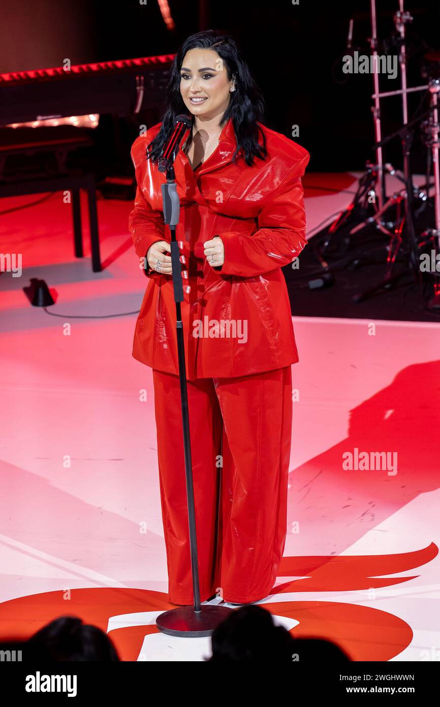 AHA Red Dress Collection Concert 2024 Featuring: Demi Lovato Where: New ...