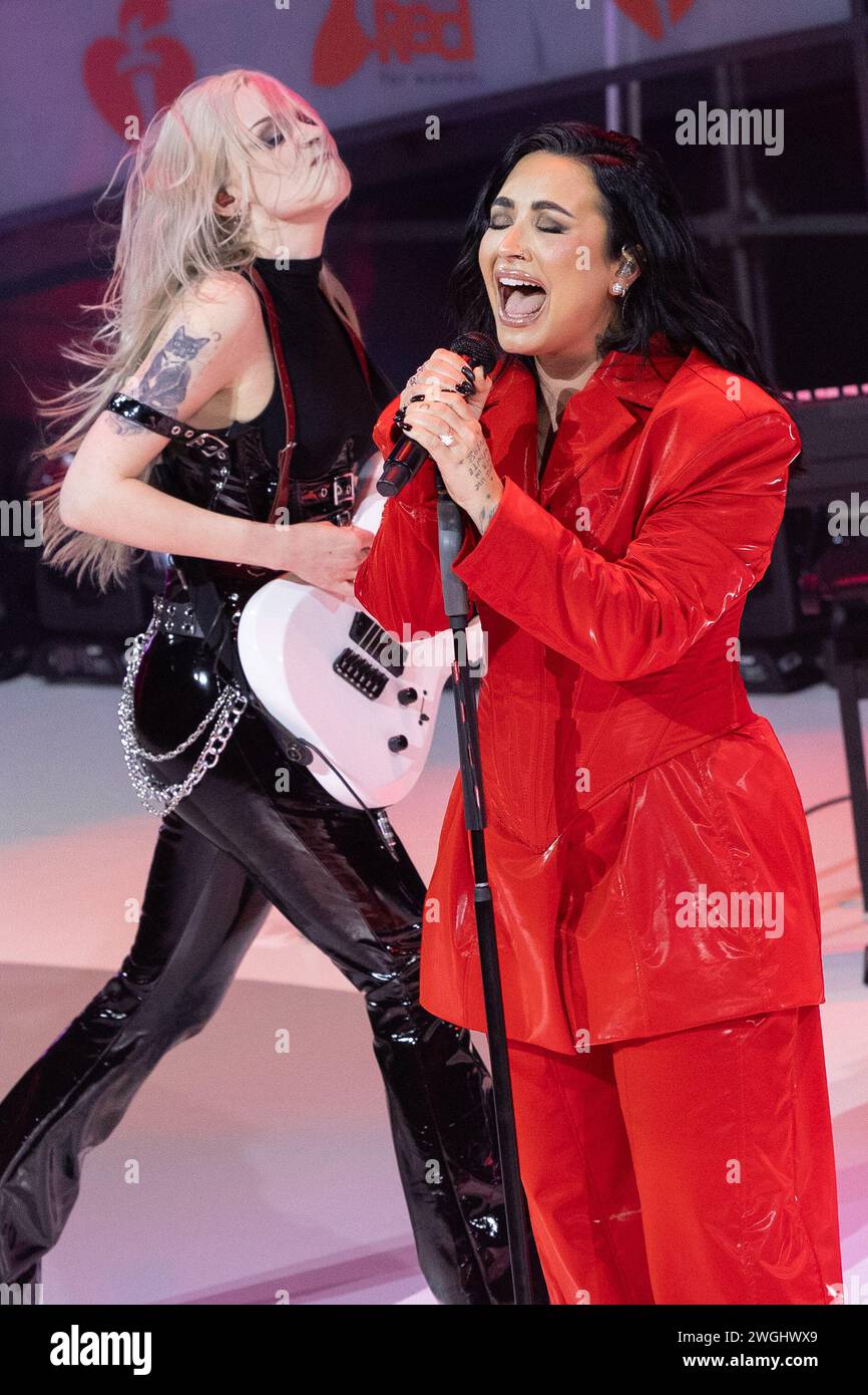 AHA Red Dress Collection Concert 2024 Featuring: Demi Lovato Where: New ...