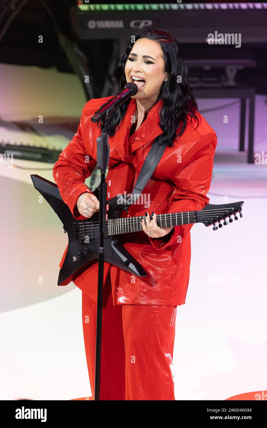 AHA Red Dress Collection Concert 2024 Featuring: Demi Lovato Where: New ...