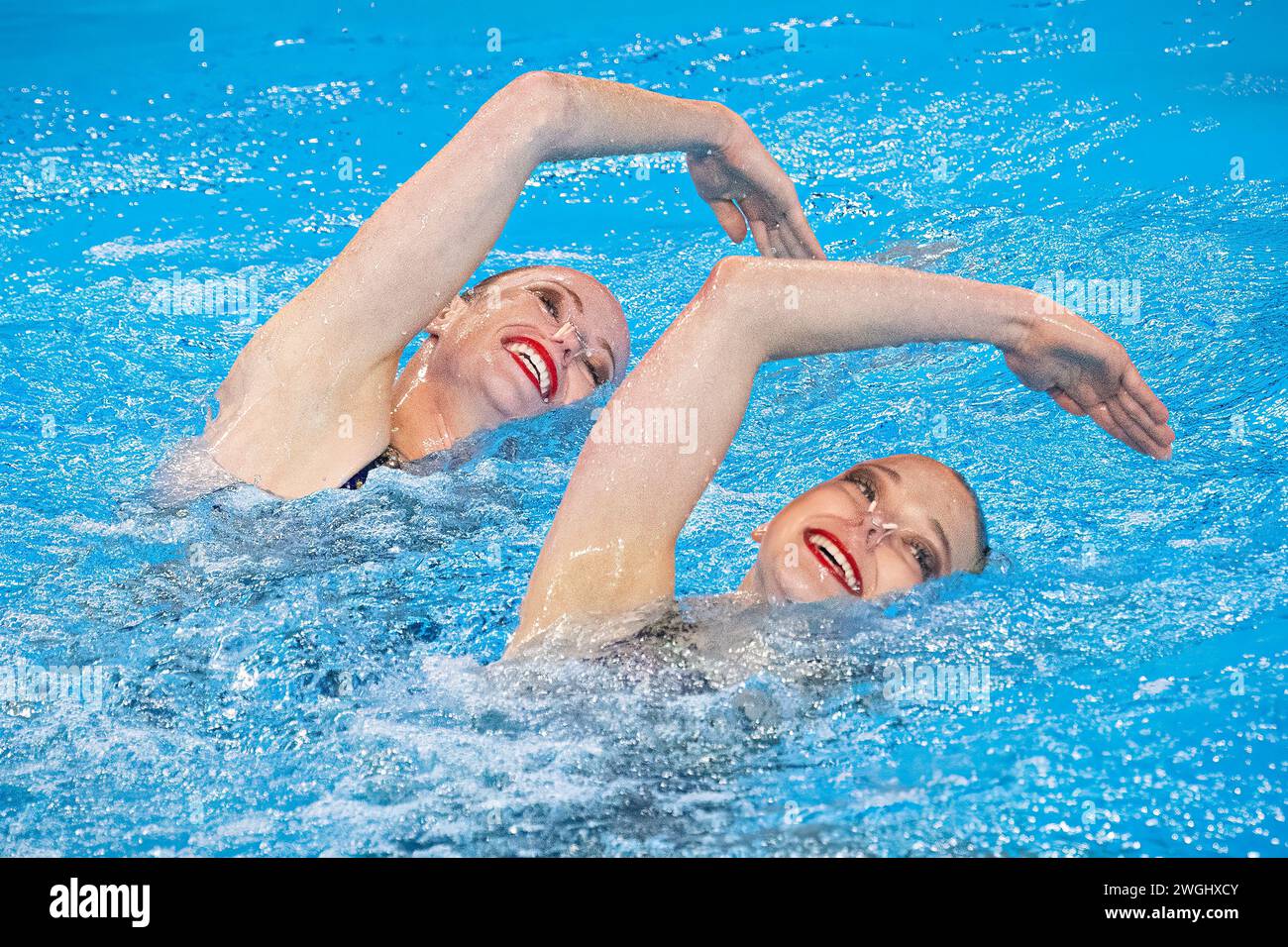 Doha, Qatar. 05th Feb, 2024. Audrey Lamothe and Jacqueline Simoneau of ...
