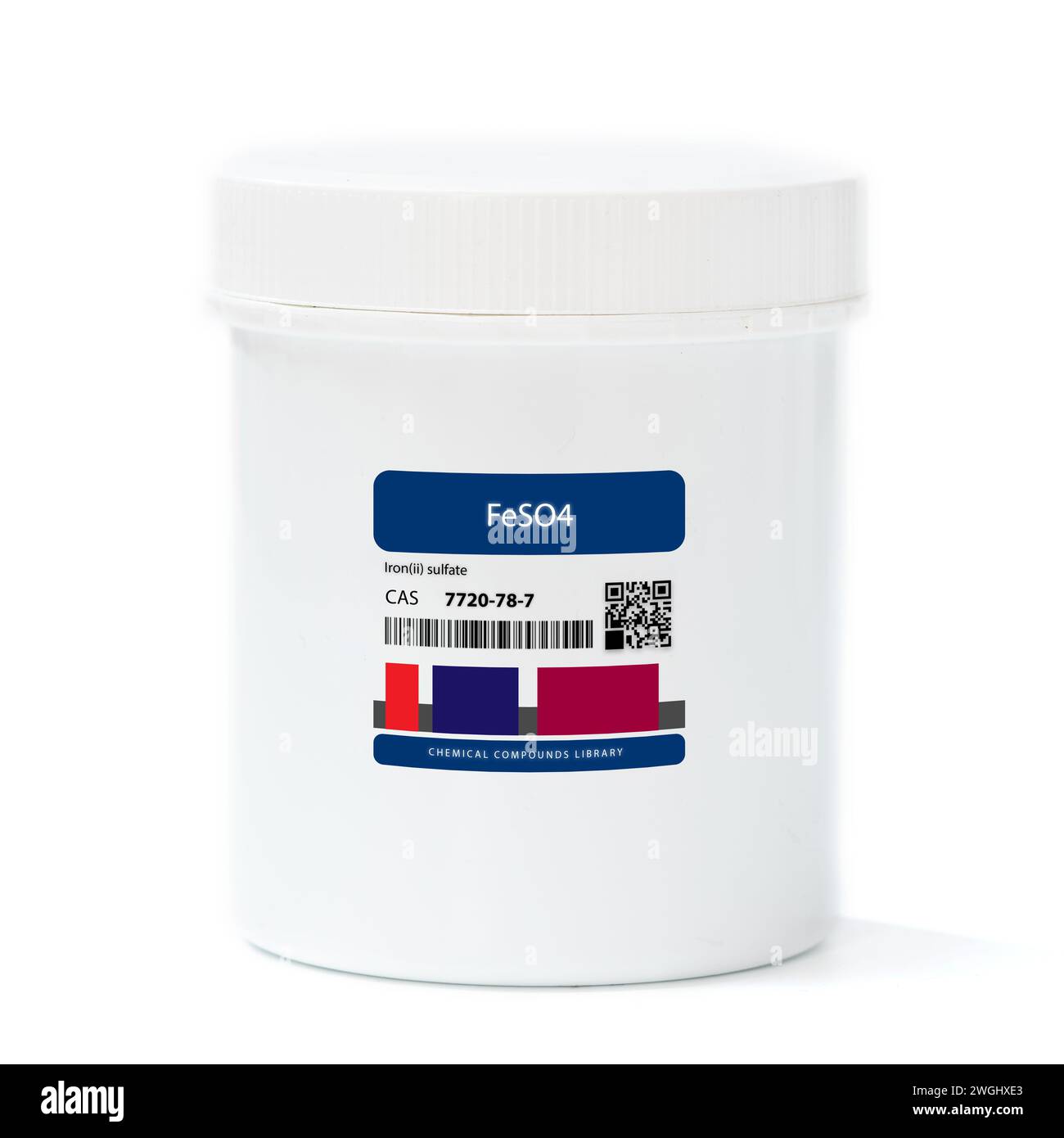 FeSO4 - Iron Sulfate. Chemical compound. CAS number 7720-78-7 Stock ...