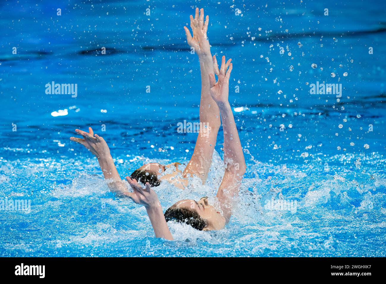 Doha, Qatar. 05th Feb, 2024. Liuyi Wang and Qianyi Wang of China ...