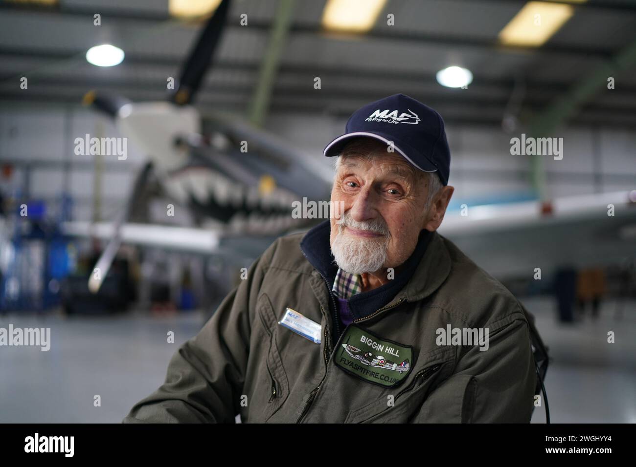 102 Year Old Jack Hemmings Afc Prepares To Fly A Spitfire Plane To Mark