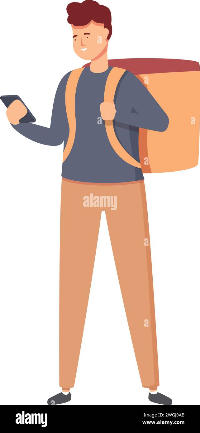 Fast service courier icon cartoon vector. Shipping logistic. Deliver ...