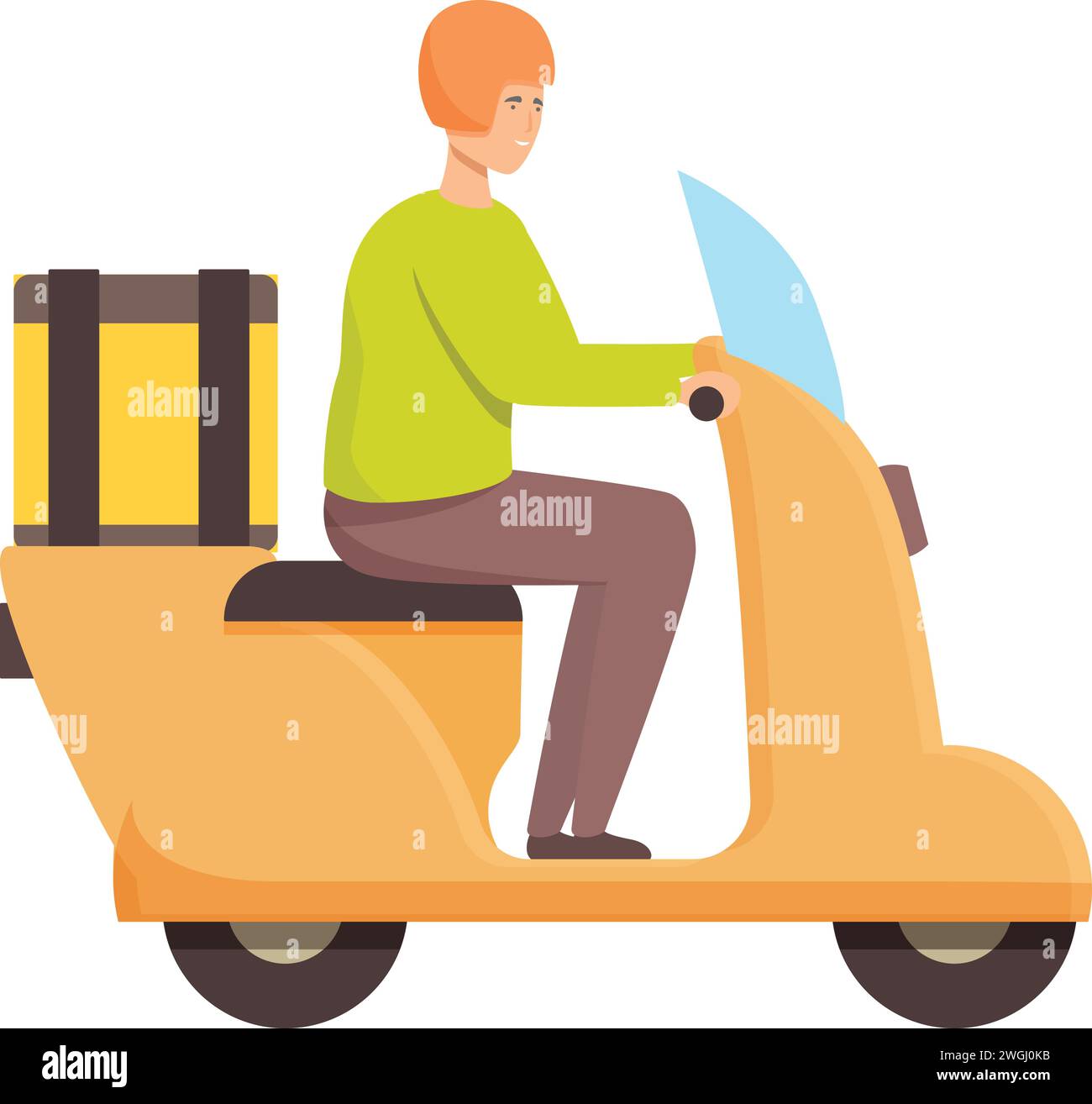 Mobile food truck motorbike bike Stock Vector Images - Alamy