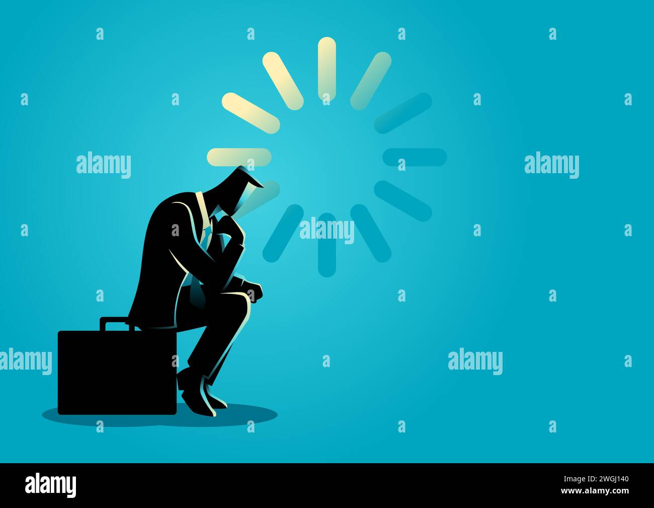 Pensively Stock Vector Images - Alamy