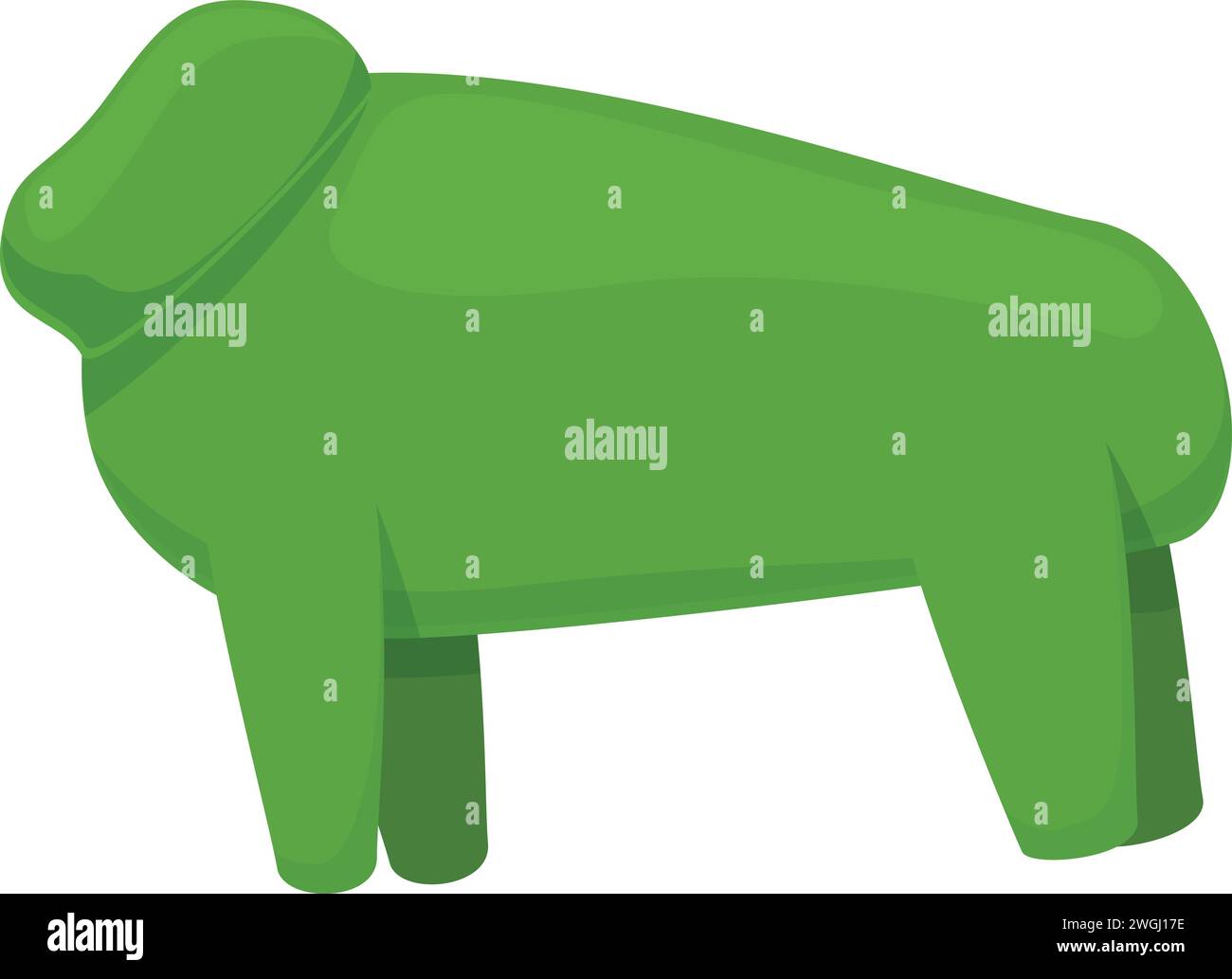 Green funny cloth icon cartoon vector. Pet care animal. Canine happy ...