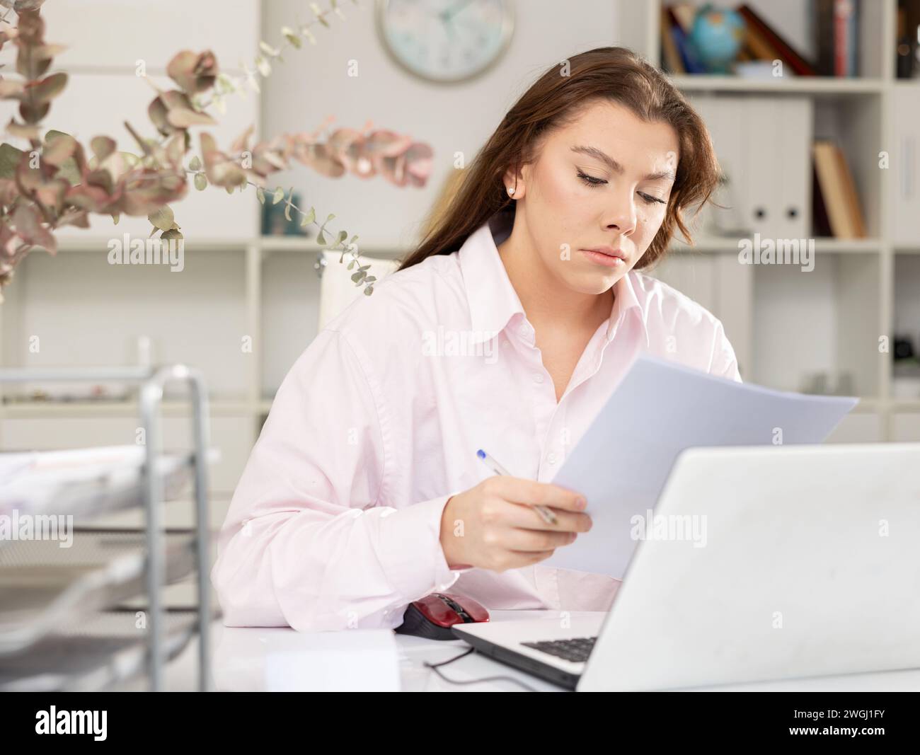 Portrait bookkeeper auditor sitting hi-res stock photography and images ...