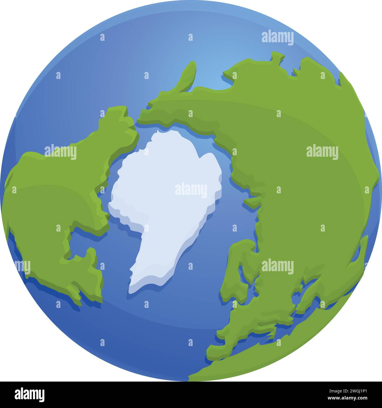 Blue space planet icon cartoon vector. Eco ocean space. Service design ...