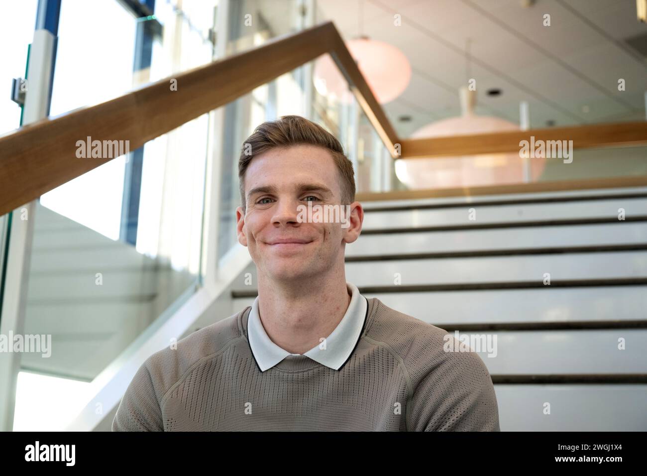Chris Nilsen (US) after the press conference at Arenahotellet before ...