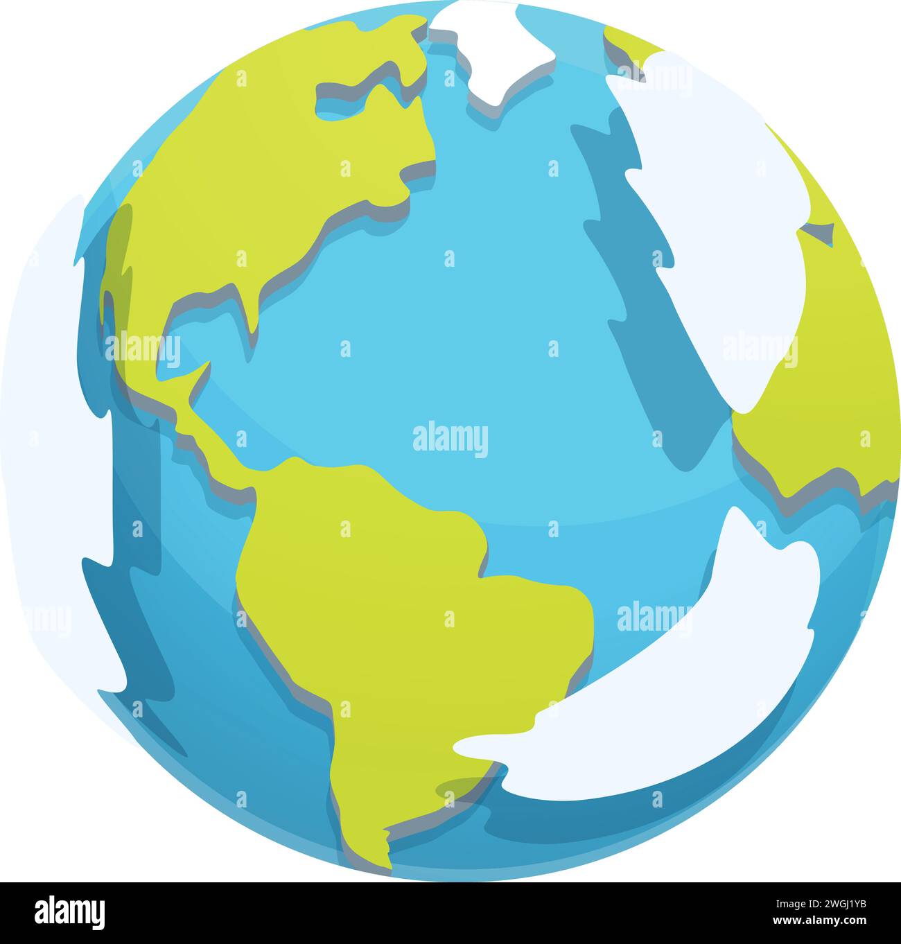 Continent globe map icon cartoon vector. International travel ...