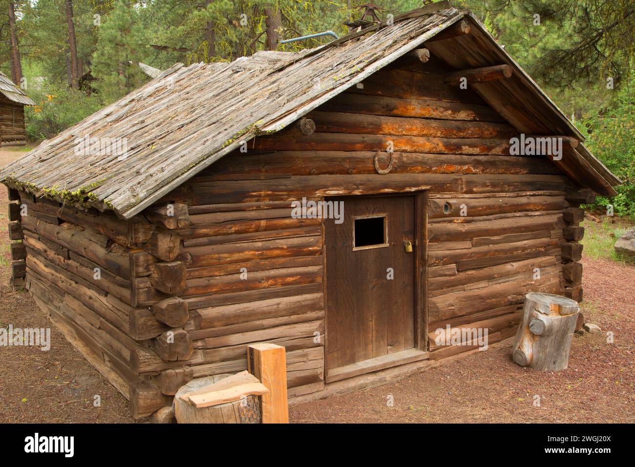 Explorer's Cabin, Logging Museum, Collier Memorial State Park, Oregon ...