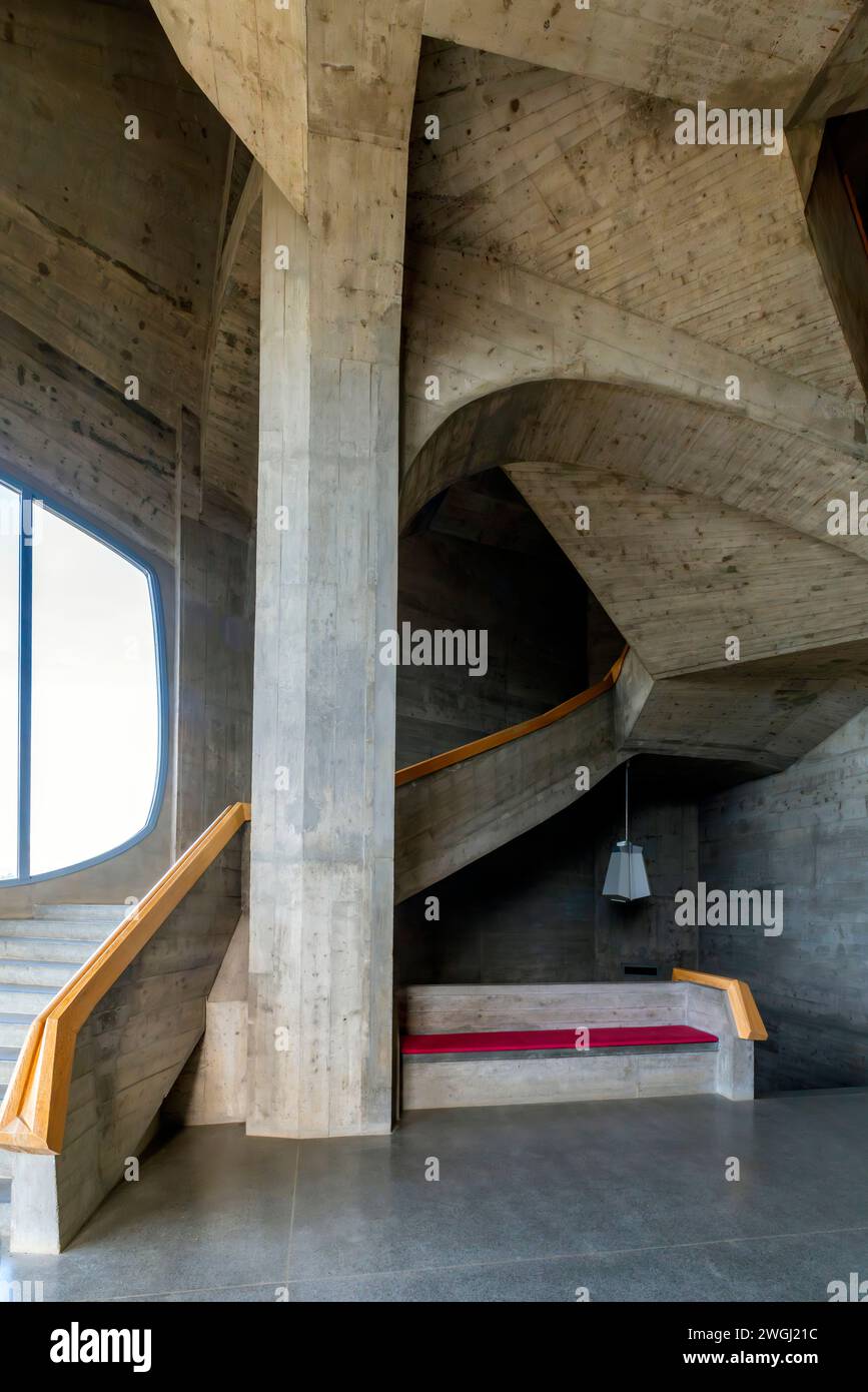 Interior of the Second Goetheanum, the world center for the ...