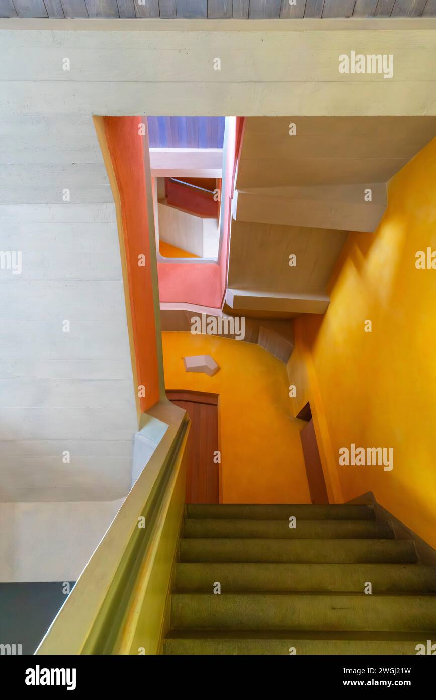 Interior of the Second Goetheanum, the world center for the ...